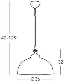 Kolarz 731.32.75 - Lustr na lanku NONNA 1xE27/75W/230V