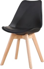 Jídelní židle JULIE černá - skandinávský styl