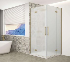 Gelco Trinity - Sprchový kout 110x100 cm, matné sklo/zlatá GT2210-11M-G