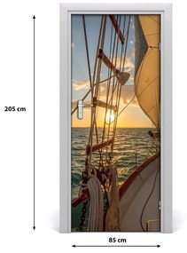 Fototapeta samolepící na dveře jachta 85x205 cm