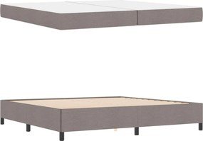 Postel s boxspringem Taupe 200 x 200 cm textil 3398889