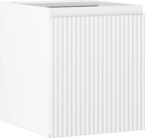 Mexen Rivel, koupelnová skříňka 40 cm, 1 dvířka, s drážkami, bílá matná, 91A21-04047-1-BF01