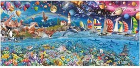 EDUCA Panoramatické puzzle Život / 3000 dílků / od 14 let