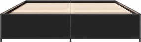 Rám postele černý 120 x 200 cm kompozitní dřevo a kov 3279847