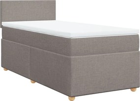 Box spring postel s matrací taupe 100 x 200 cm textil 3286588