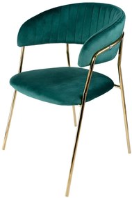 Szchara Aria čalouněná židle zelená  - velur
