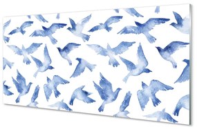 akrylový obraz malované ptáci 120x60 cm
