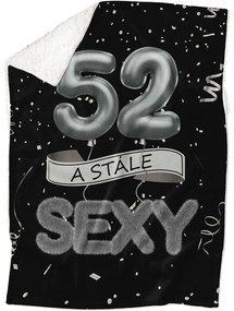 Deka Stále sexy – Černá (věk: 52, Podšití beránkem: ANO)