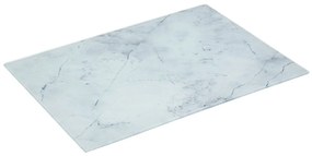 5five Simply Smart Prkénko na krájení Glass Marble, bílá, 40x30 cm