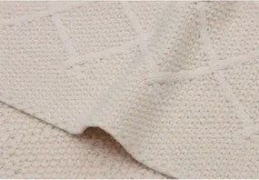 Jollein Check Knit Oatmeal / Deka pletená / 75×100 cm / TOG 1 / 60% ba