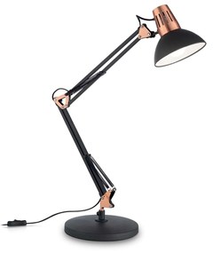 Ideal Lux Stolní lampa WALLY TL1 NERO RAME