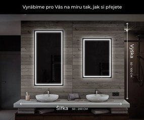 Koupelnové zrcadlo s LED podsvícením L49