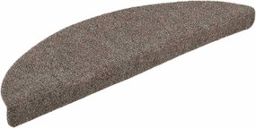 Schodové rohože samolepicí 15 ks 56 x 17 x 3 cm béžové, půlkulaté 322354