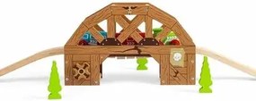 Bigjigs Rail Dřevěný padající most / od 3 let