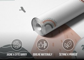 Dětská fototapeta na míru Pastelová Cesta Horami | Vliesová fototapeta na zed' | DFTD5P 352399