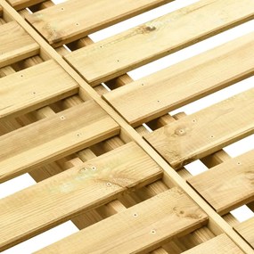 vidaXL Marketos Dvojité zahradní lehátko zeleně impregnované borové dřevo