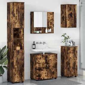 Sada koupelnového nábytku 5 ks Kouřový dub 61 x 35 x 64 cm 3392998
