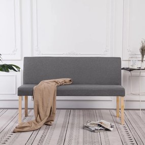 Lavice 139,5 cm světle šedá polyester 281335