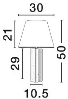 Designová stolní lampa Bacco