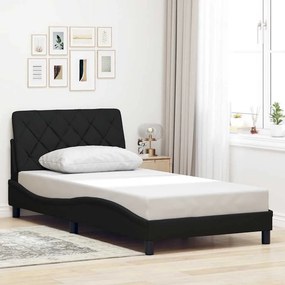 Rám postele bez matrace černý 100 x 200 cm textil 3310582