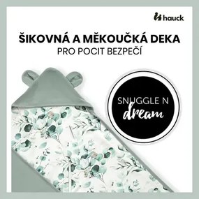 Hauck Zavinovací deka do autosedačky a kočárku Snuggle Leaves Mint