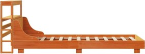 Postel bez matrace voskově hnědá 75 x 190 cm masivní borovice 3306446