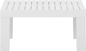 Zahradní stolek k lehátku plast bílý 315850