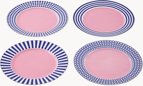 Sada snídaňových talířů z porcelánu Aunty, 4 díly