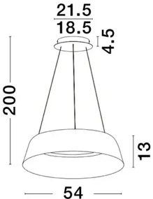 Retro lustr Alba 54 bílé