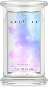 Watercolors – Kringle Candle – velká, klasická sklenice (623 g) se 2 knoty
