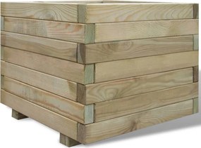 vidaXL Zahradní truhlík 50 x 50 x 40 cm masivní borové dřevo [41659] Barva: Zelená