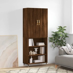 Skříň highboard hnědý dub 69,5 x 34 x 180 cm kompozitní dřevo - Default Title