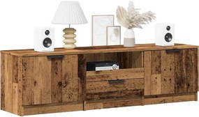 vidaXL TV skříňka 140 x 35 x 40 cm kompozitní dřevo [811452] Barva: Staré dřevo