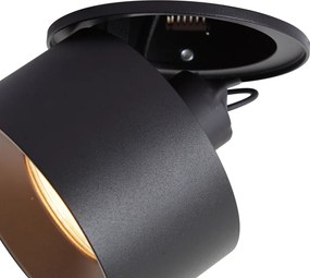 Moderní vestavné bodové svítidlo černé GU10 50mm - Echo