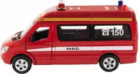 RAPPA Auto hasiči kovové 15cm na baterie se světlem se zvukem / 6ks v