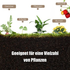 Costway Vyvýšený záhon z jedlového dřeva vyvýšený