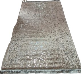 HU Moderní koberec Parys v béžovo-stříbrném provedení – Béžové stříbro Rozměr: 50x80 cm