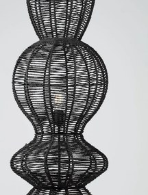 Matně černá provazová stojací lampa (výška 136 cm) Breena – Nova Luce
