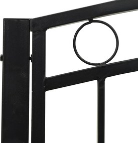 Zahradní lavice se stolkem černá 120 cm ocel 319584