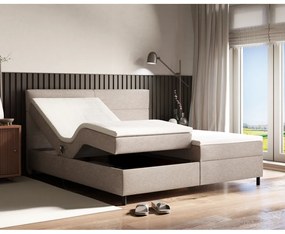 Elektrická polohovací boxspringová postel BONNIE 180 x 200 cm