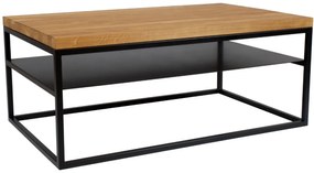 OnaDnes -20% Take Me Home Dubový konferenční stolek Malmo 100 x 60 cm s černou podnoží