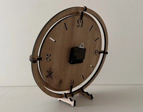 Li-Go "Pstruh" Dřevěné hodiny 32 cm provedení povrchu: dub