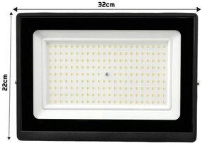 BERGE LED reflektor 150W PIR - studená bílá