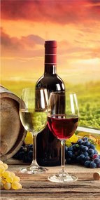 Jerry Fabrics Plážová osuška 70x140 Sunset wine 0431 bavlna
