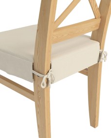 Sedák na židli IKEA Ingolf barva béžová látka pletený vzor