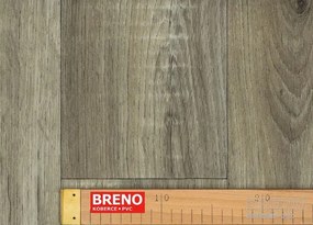 Breno PVC QUATROTEX Sorbonne 584 – tmavé dřevo, šíře 400 cm