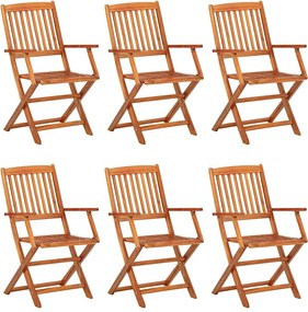 7dílný zahradní jídelní set 180x90x75 cm masivní akáciové dřevo 3086970
