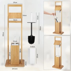 WC stojan bambus 83x24,5x20cm