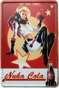 Kovová cedule Fallout - Nuka Cola Girl