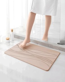 Bezdoteku Křemelinová předložka do koupelny červená 60x39